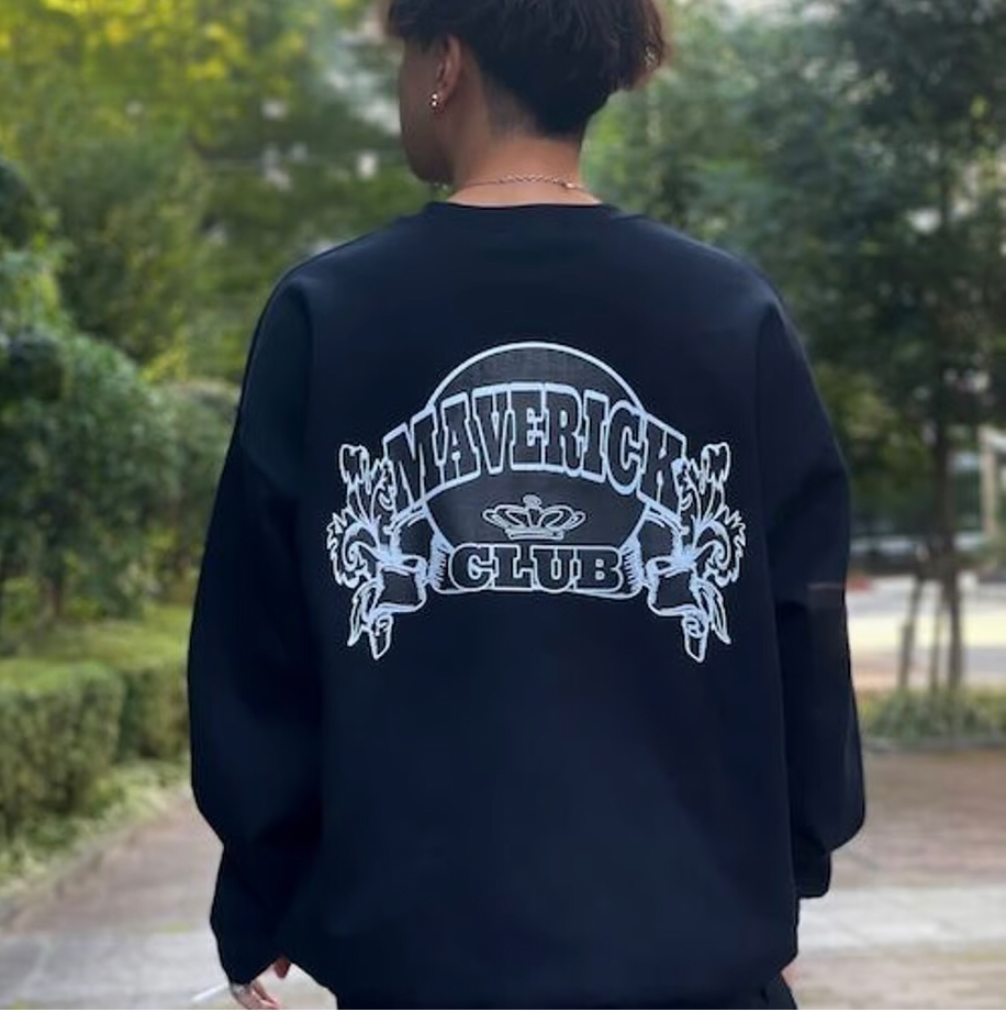 MAVERICK CLUB BLACK sweatshirt /MAVERICK BK – Good Time Mall
